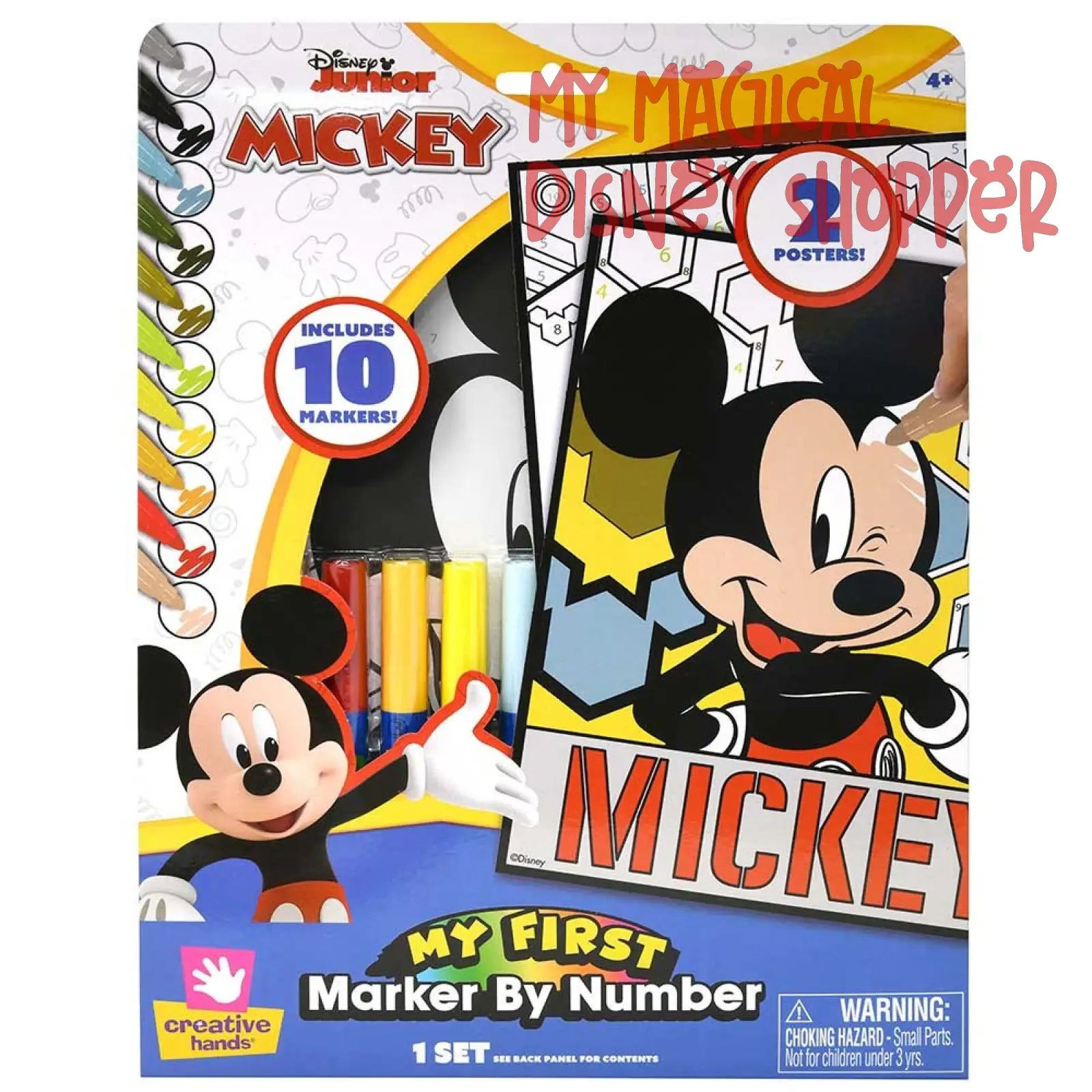 Mickey Mouse Giant Coloring Posters - My First Marker by Number, 2 Pos ...