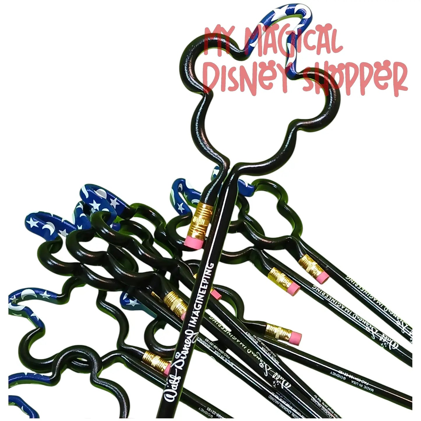 Black Sorcerer Mickey Mouse - Walt Disney World D23 Disney Pencil – My ...