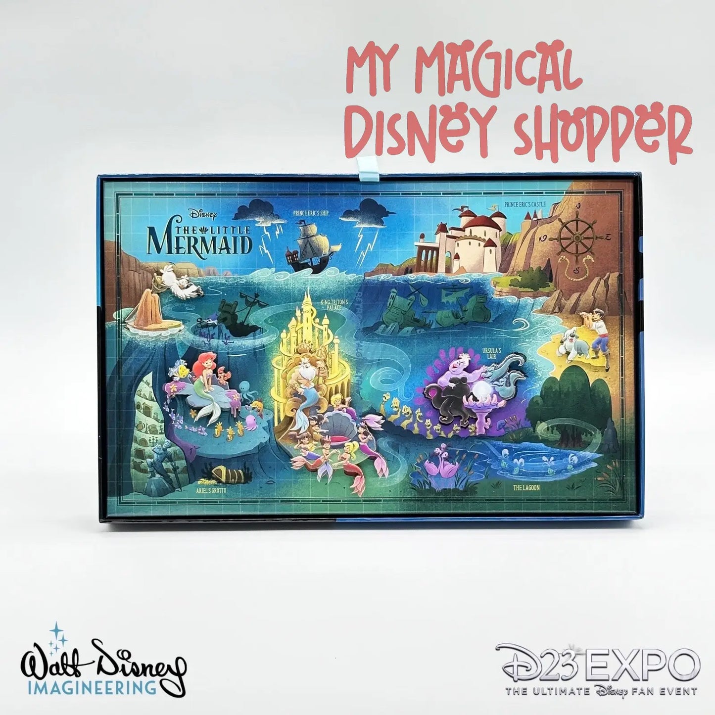 D23 Expo 2024: Disney Maps Collection - The Little Mermaid Map Set - W ...