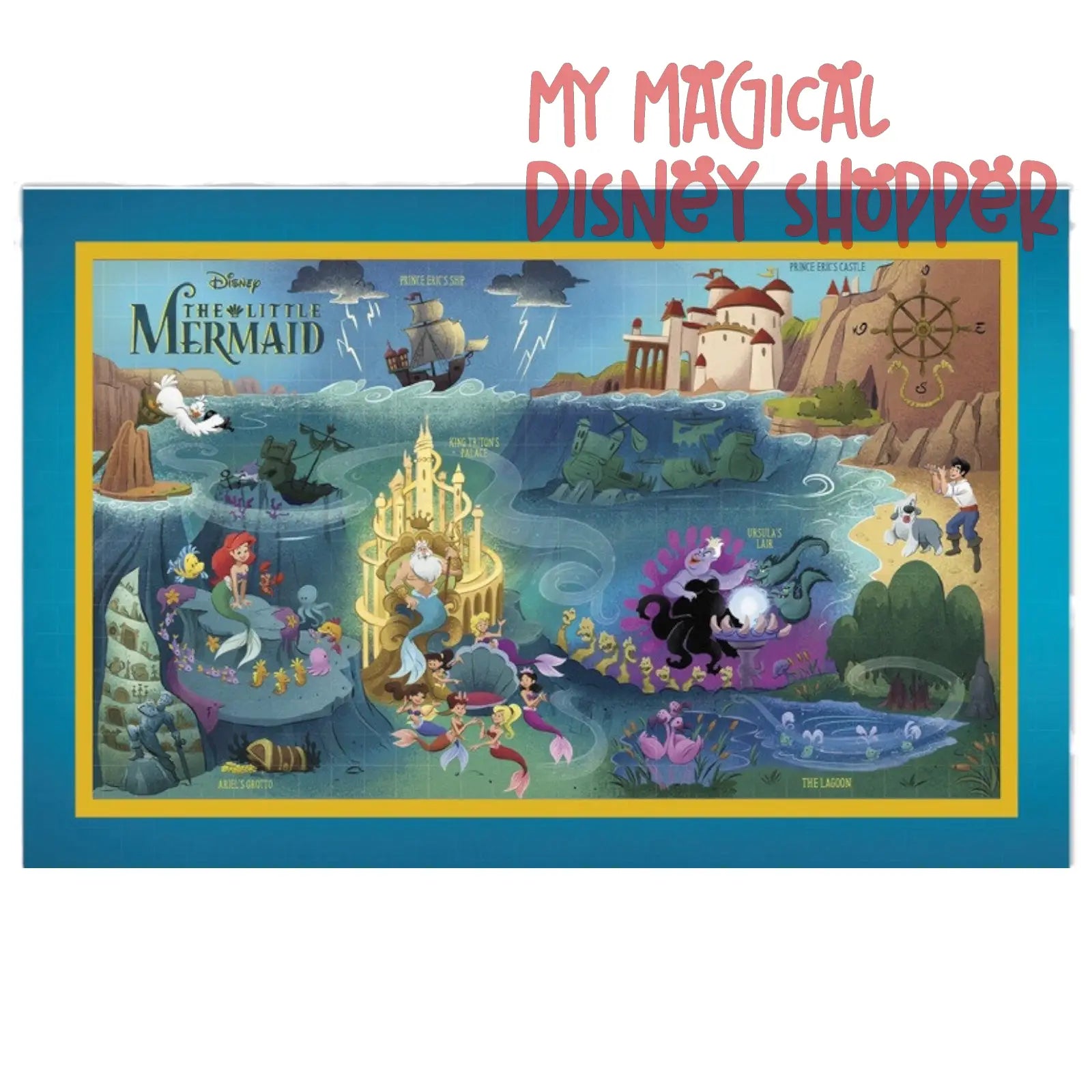 Disney Maps Collection - The Little Mermaid Map Set - Walt Disney Imag ...