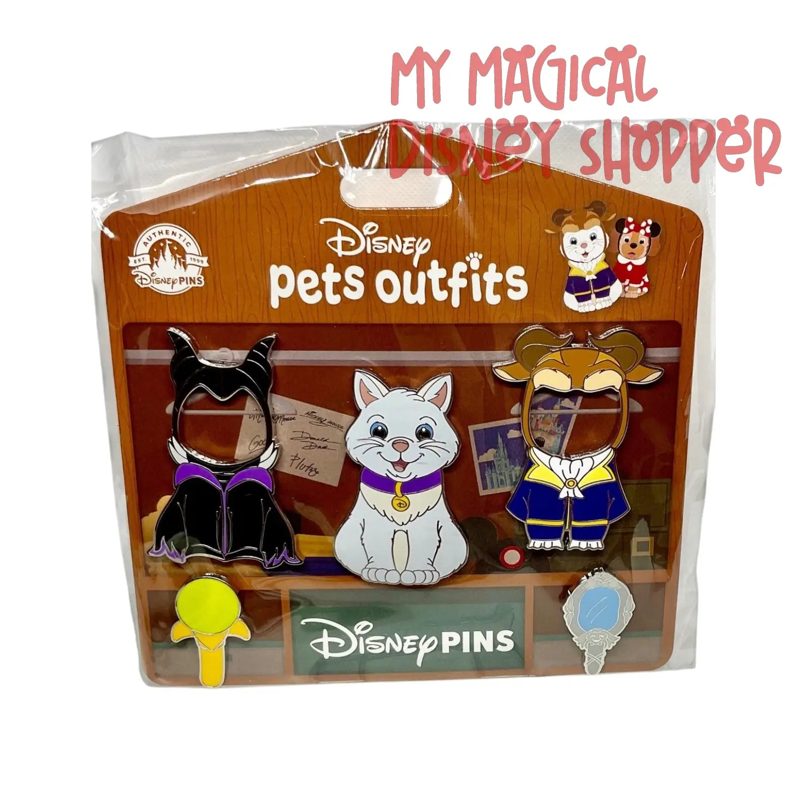 Disney Pets Outfits Pin Set - Maleficent & Beast – My Magical WDW Shopper