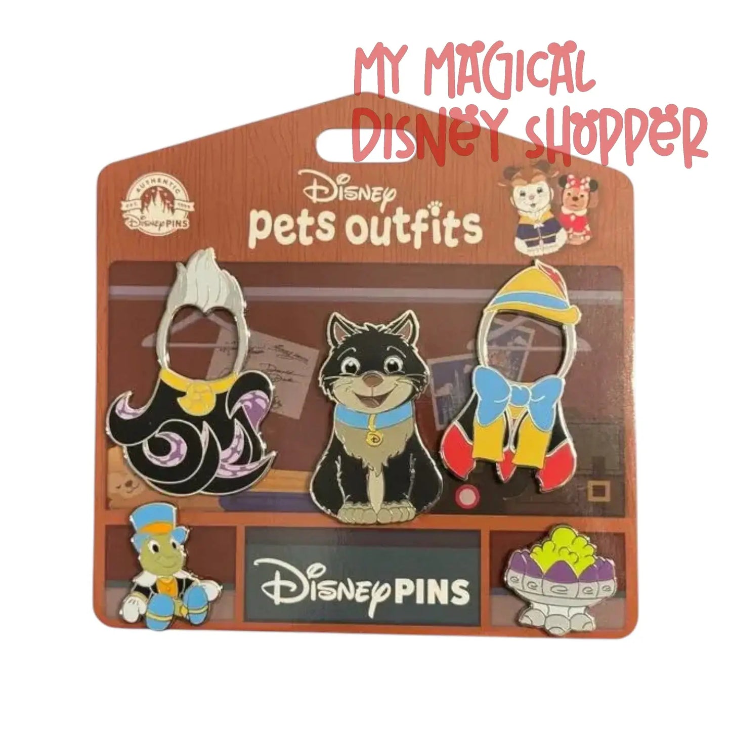 Disney Pets Outfits Pin Set - Ursula & Pinocchio – My Magical WDW Shopper
