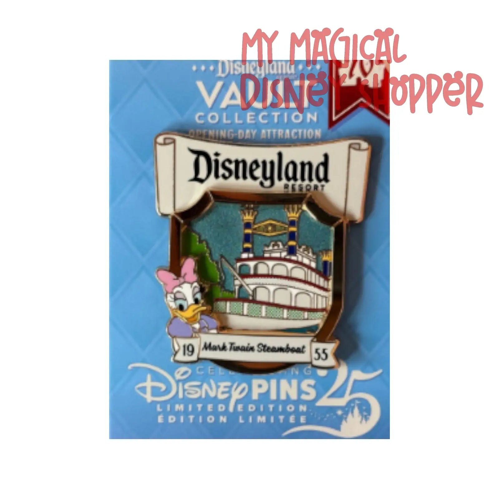 Disneyland Vault Collection - Mark Twin Steamboat Pin Limited Edition ...