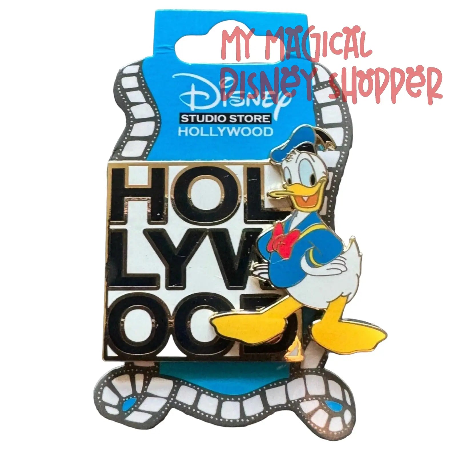 Donald Duck Hollywood Block Pin - Disney Studio Store Hollywood – My ...